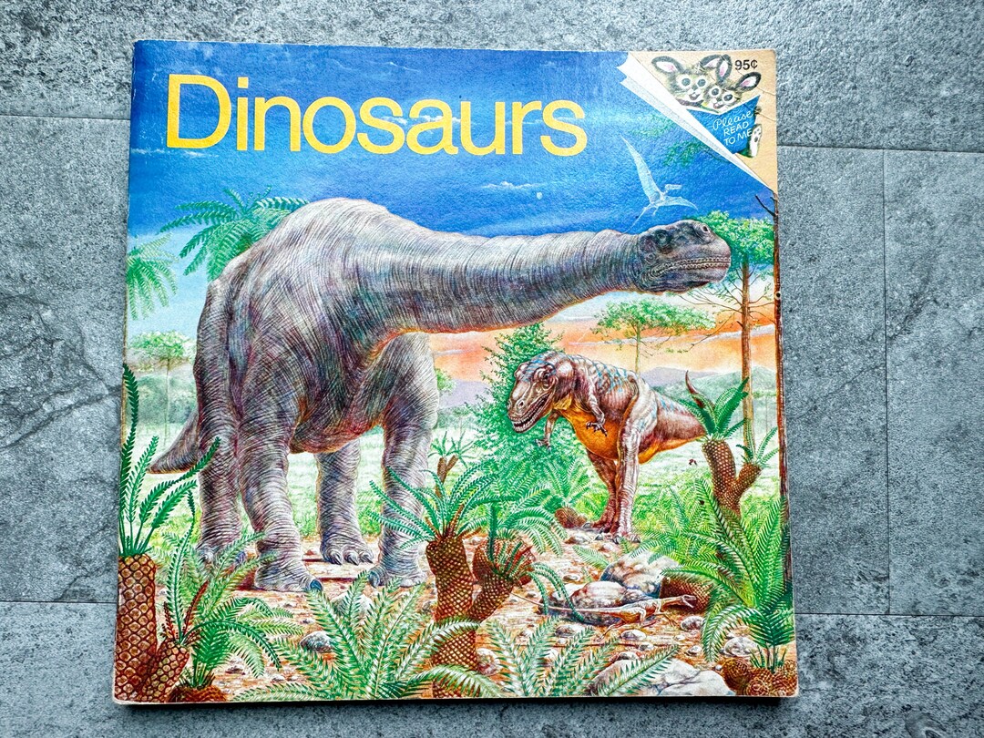 Vintage 1977 Random House Pictureback Dinosaurs Illustrated Children's ...