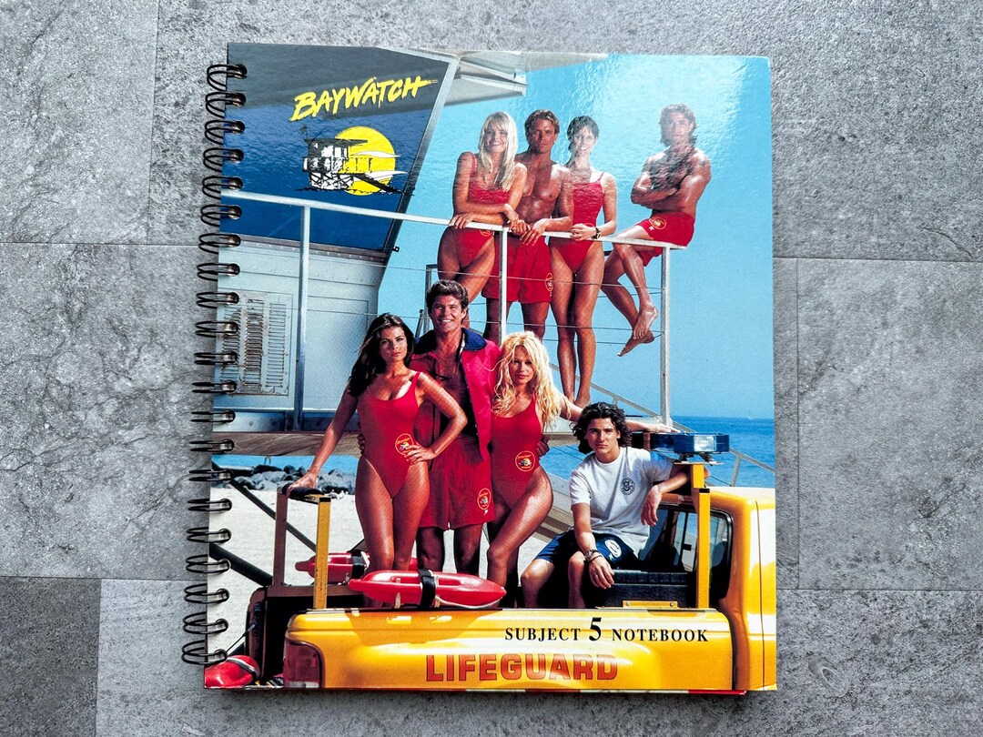 Vintage 90s NOS Baywatch 5 Subject Notebook UNUSED - Etsy