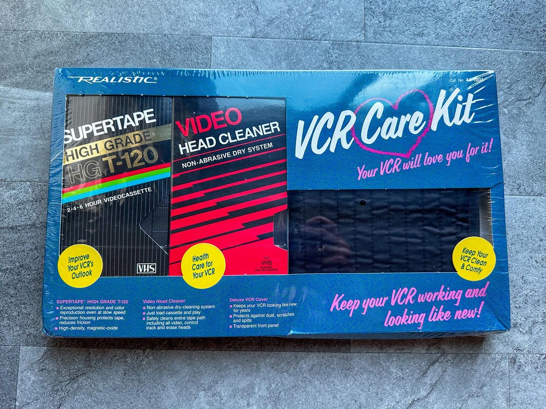 Vintage NOS Radio Shack VCR Care Kit - Etsy