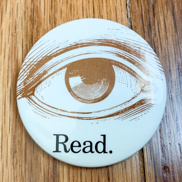 Library Button - Etsy