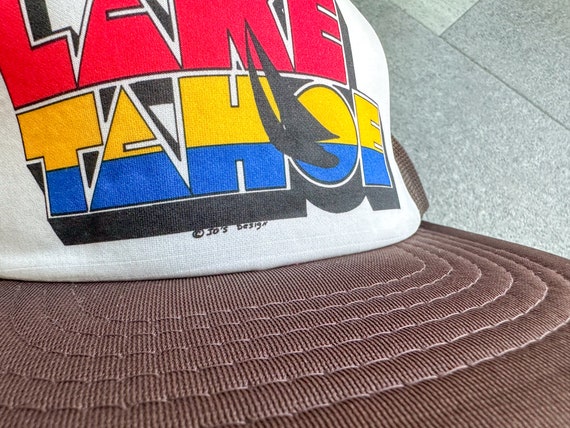 Vintage Jo's Design Lake Tahoe Brown Baseball Trucker… - Gem
