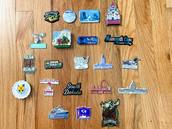 Vintage Tourist Attraction World Traveler Magnets You Choose - Etsy