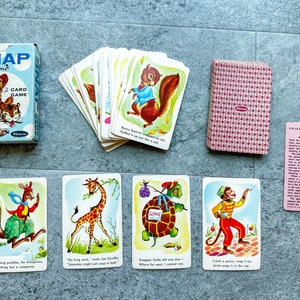 Vintage 1960s Western Publishing Whitman Snap Card Game COMPLETE - Etsy
