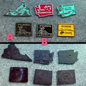 Vintage State Magnets You Choose Your State Collectibles Souvenir ...