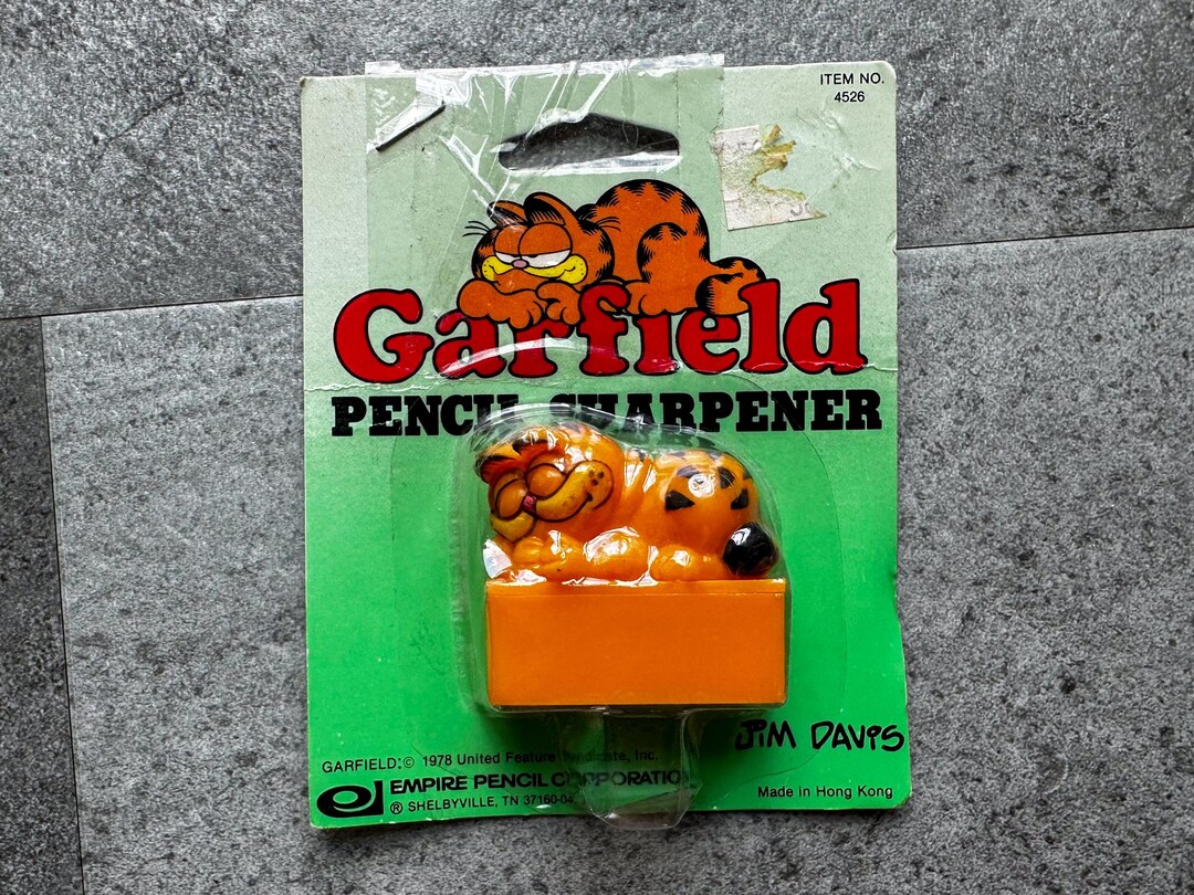 Vintage NOS 1978 Garfield Cat Pencil Sharpener - Etsy