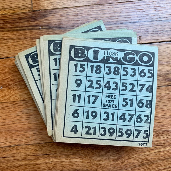 Vintage Bingo Cards - Etsy