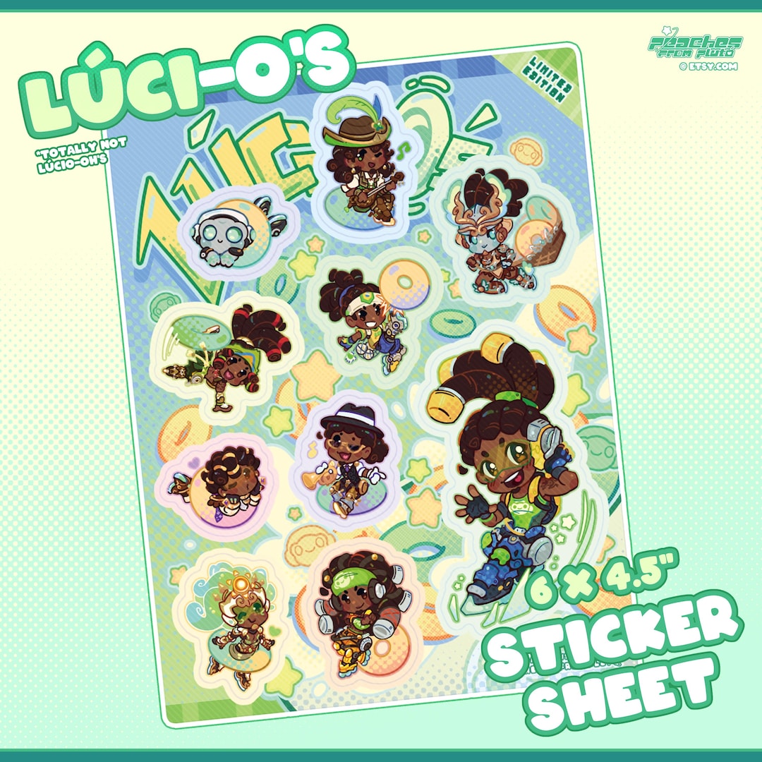 Lúci-o's Sticker Sheet - Etsy