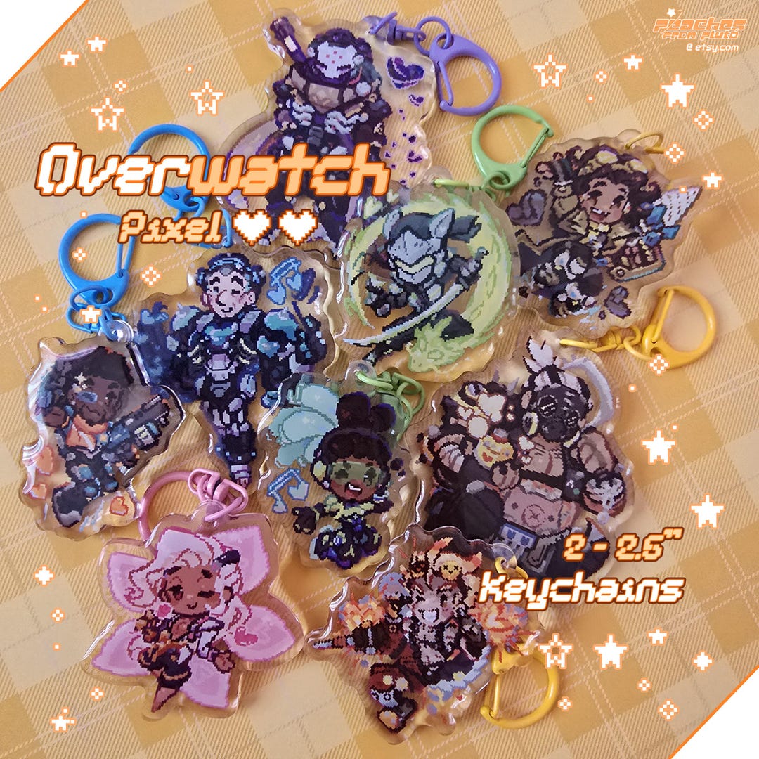 Overwatch Pixel Keychains - Etsy