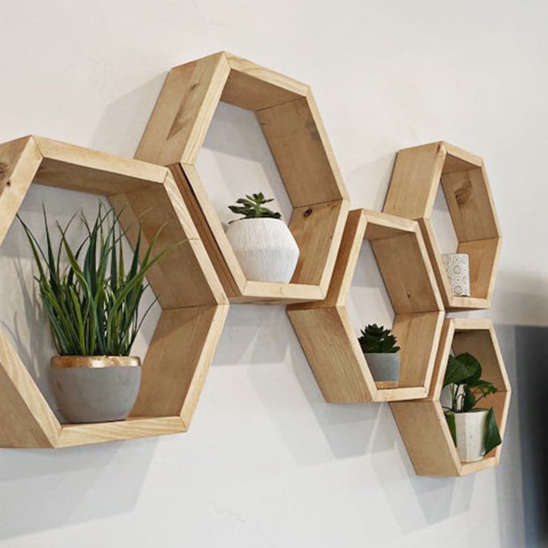 Hexagon Shelf - Etsy