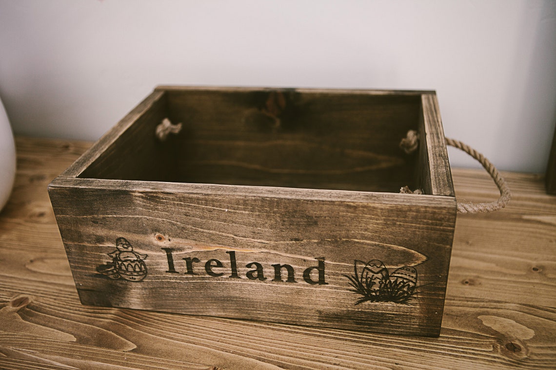 Wood Easter Box Easter Basket Personalized Easter Basket - Etsy