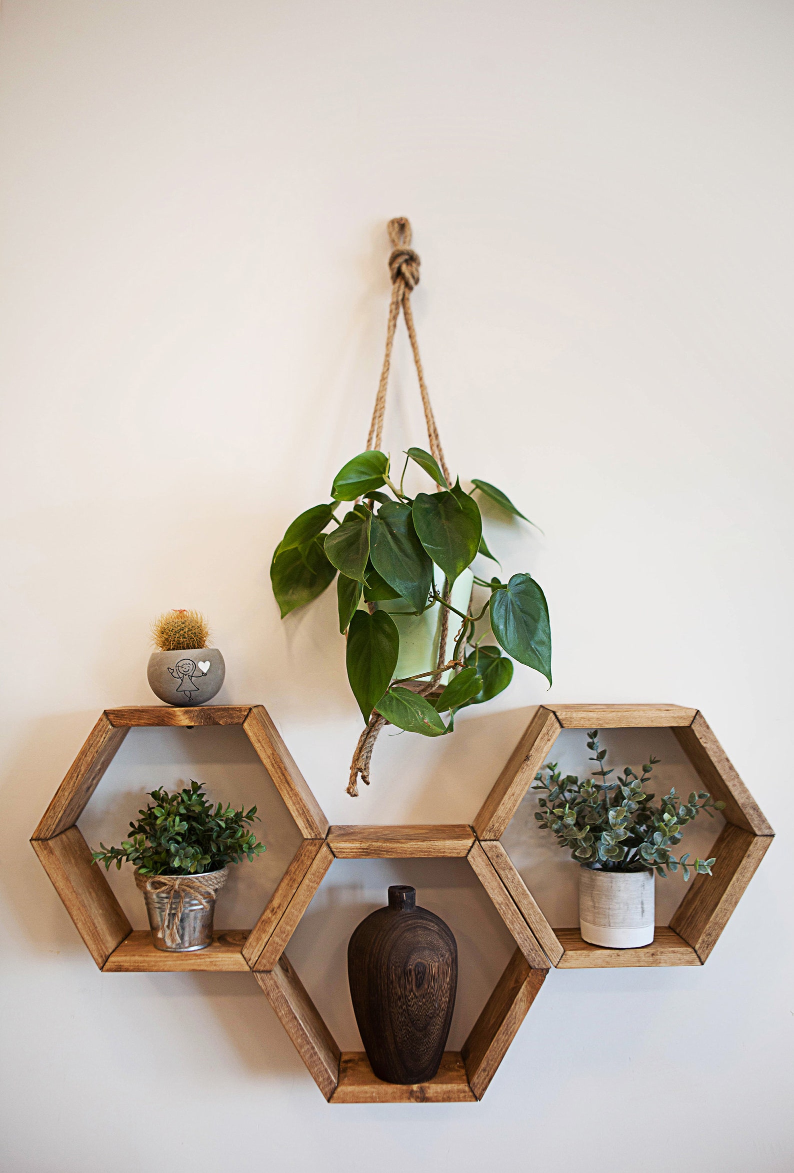 Hexagon Shelf FREE Middle Divider See Details Honeycomb - Etsy