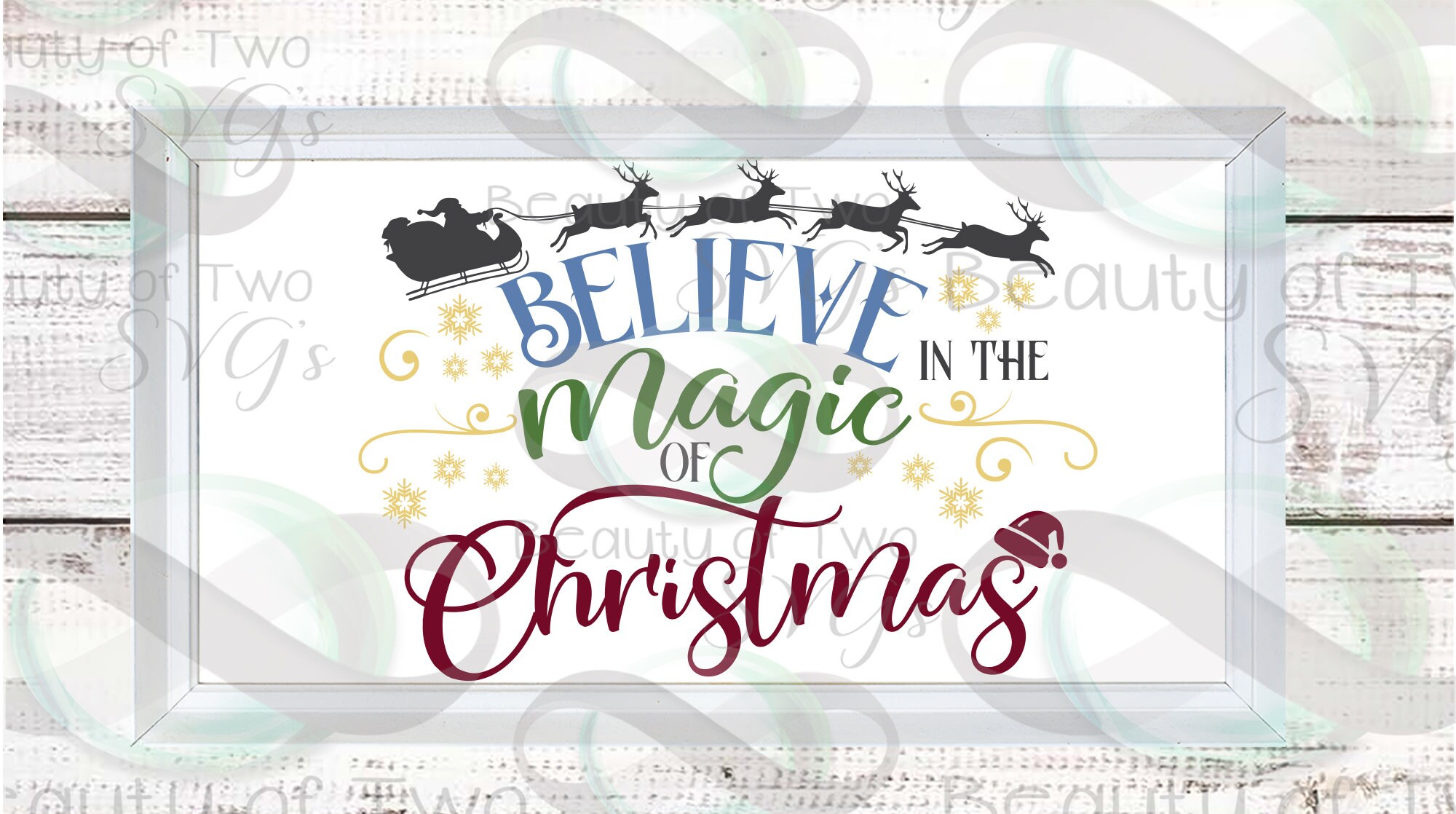 Believe in the Magic Christmas SVG cut file Christmas svg | Etsy