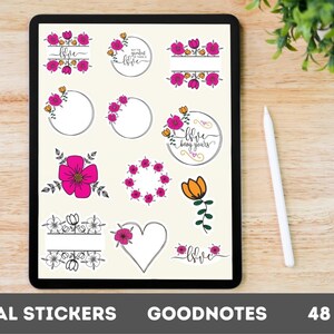 Valentine Goodnote Stickers, Seasonal Digital Planner Stickers, Words ...