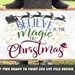 Believe in the Magic Christmas SVG Cut File Christmas Svg, Santa Sleigh ...