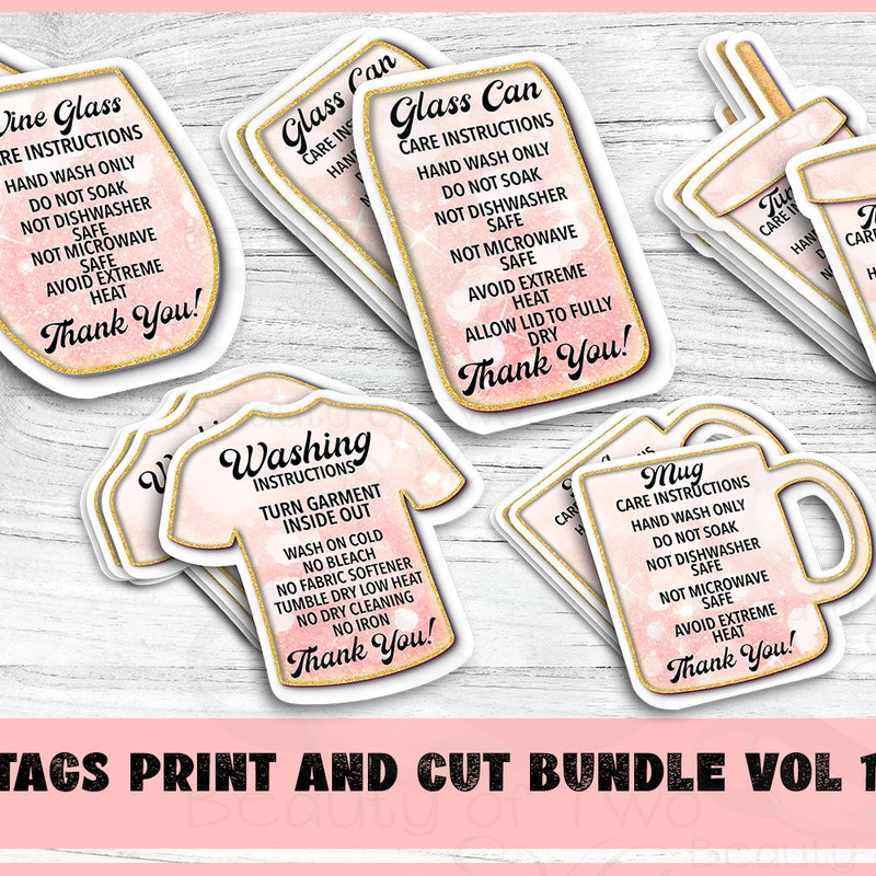 Sublimation Shirt Care Card - Etsy