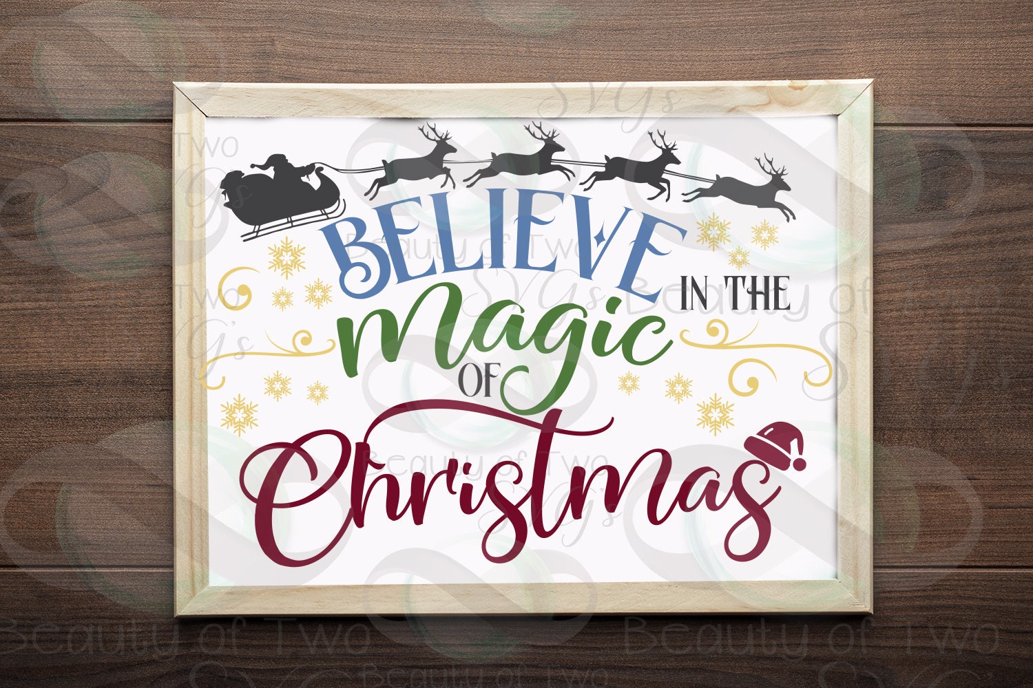 Believe in the Magic Christmas SVG Cut File Christmas Svg - Etsy