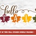 Printable Hello Fall Sticker Bundle 13 Print and Cut Fall Sticker ...