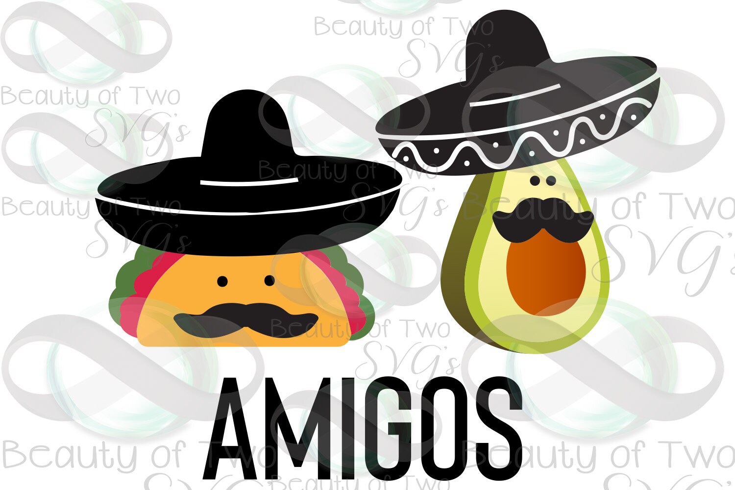 Svg Fiesta Taco Party Amigos Svg Files Funny Taco Avocado Svg | Etsy
