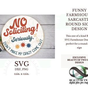 Door Sign Svg Bundle, Funny Round Door Sign Svg, Funny Signs for ...