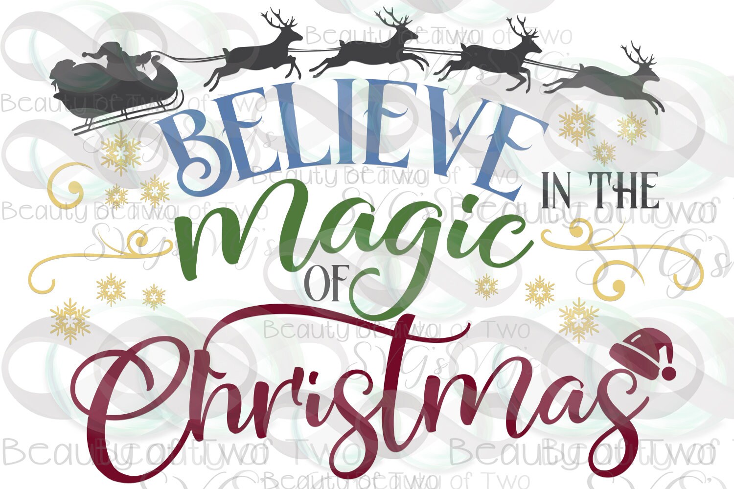 Believe in the Magic Christmas SVG Cut File Christmas Svg - Etsy