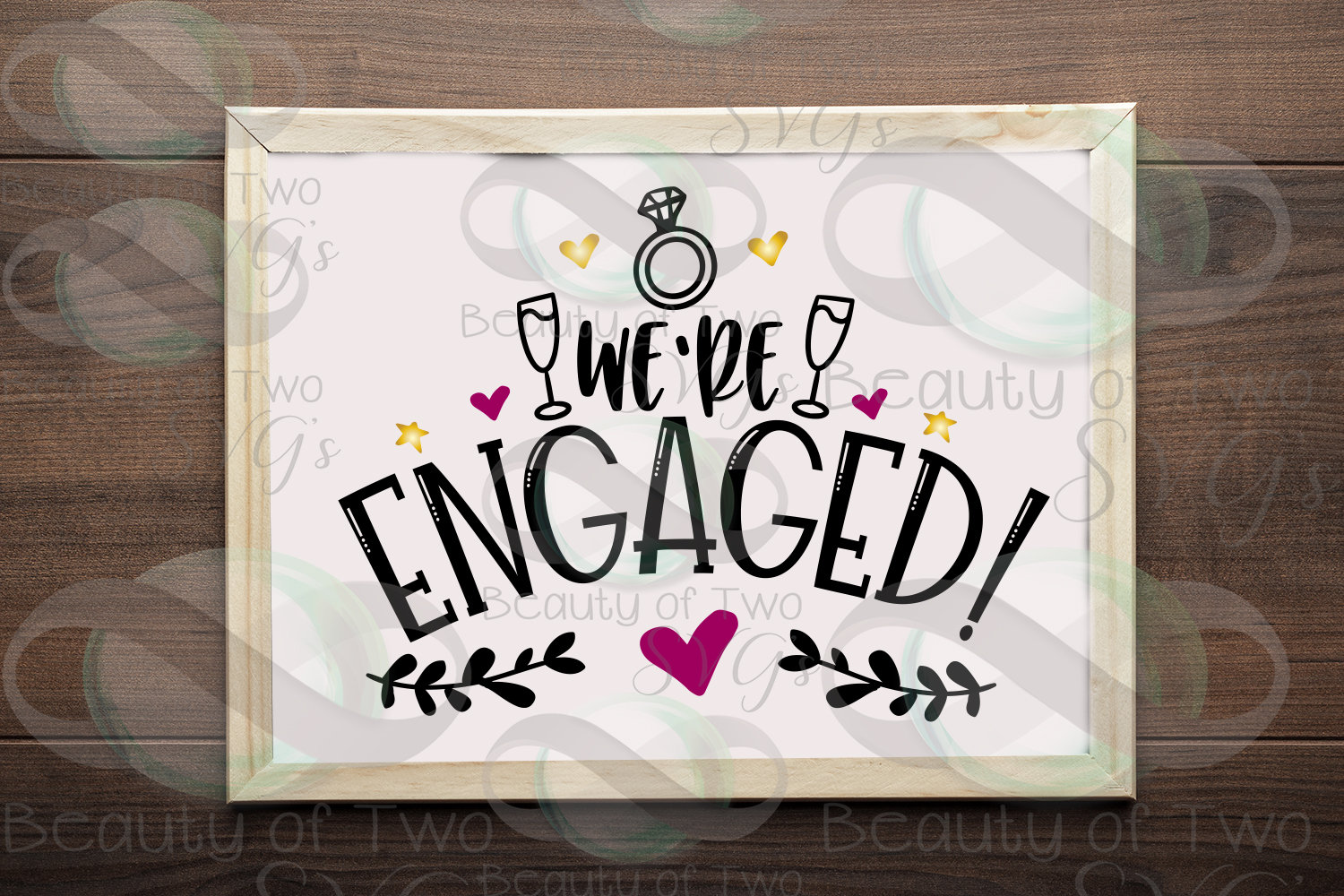 Svg We're Engaged Svg Engagement Svg & Png Files for - Etsy Canada