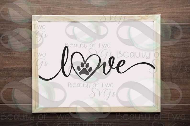 Dog Love Svg and Png I Love My Dog Svg Files for Cutting or - Etsy