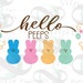 Hello Peeps Svg, Easter Farmhouse Svg, Farmhouse Easter Spring Svg Cut ...