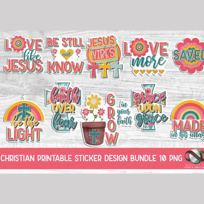 Christian Stickers - Etsy