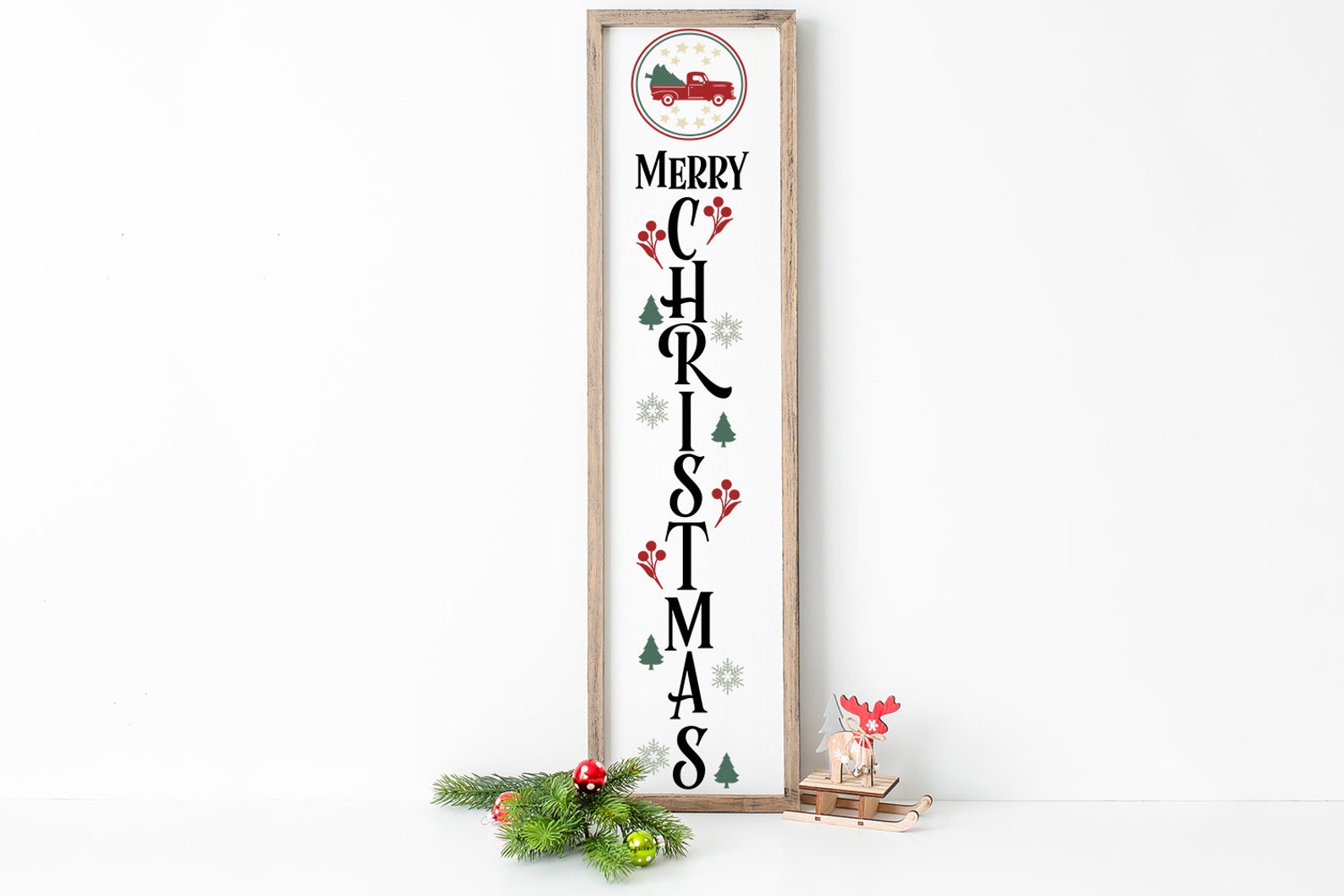 Christmas Vertical SVG Sign Bundle Svg Cut Files and Png 4 - Etsy