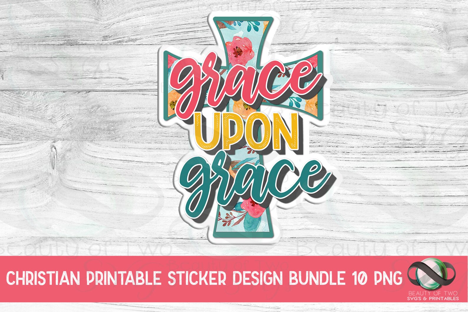 Christian Sticker Bundle Print and Cut, Build Your Own Sheet ...