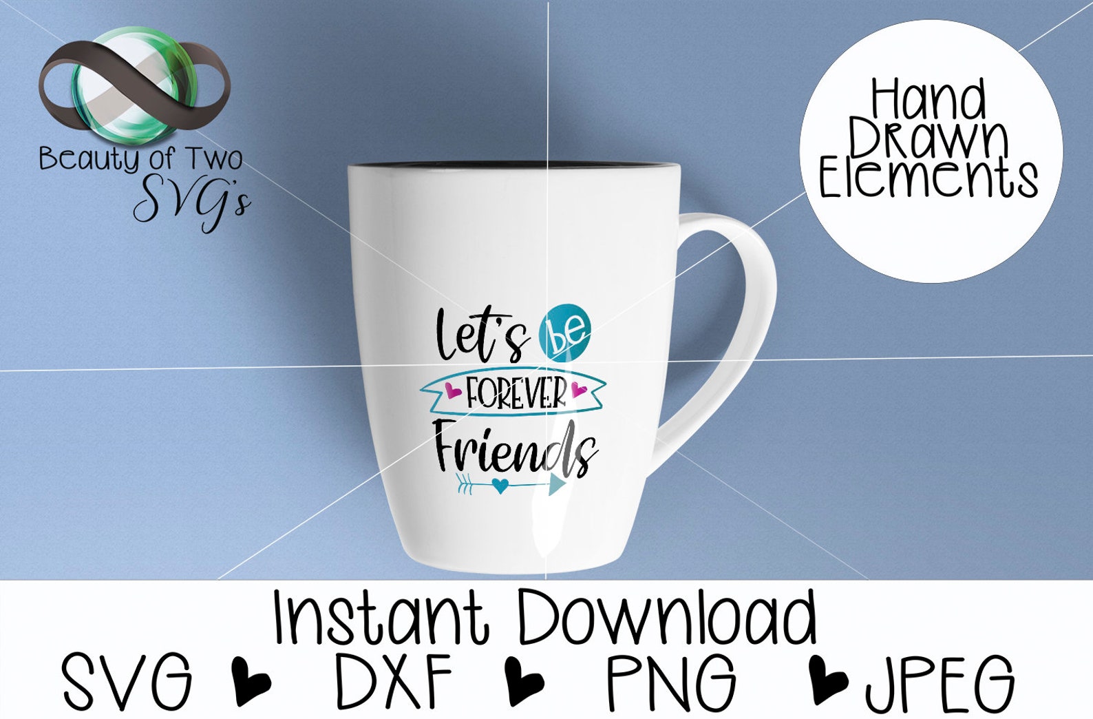 Svg Best Friends Svg Cut File and Svg Forever Friends Svg & - Etsy