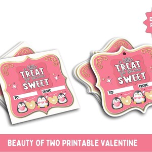 Valentine's Day Printable Cards - A Sweet Treat for Someone Sweet Cute ...