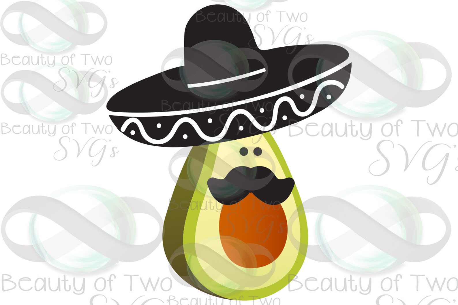 Avocado Cinco De Mayo Svg File Funny Avocado Svg & Png for | Etsy