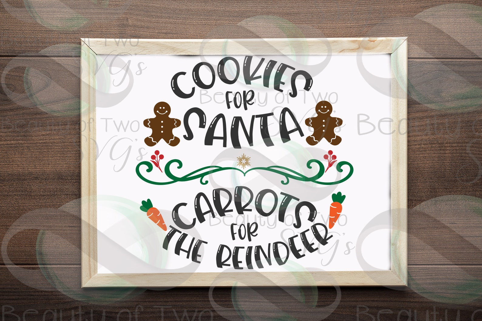 Cookies for Santa Carrots for the reindeer svg cut file | Etsy