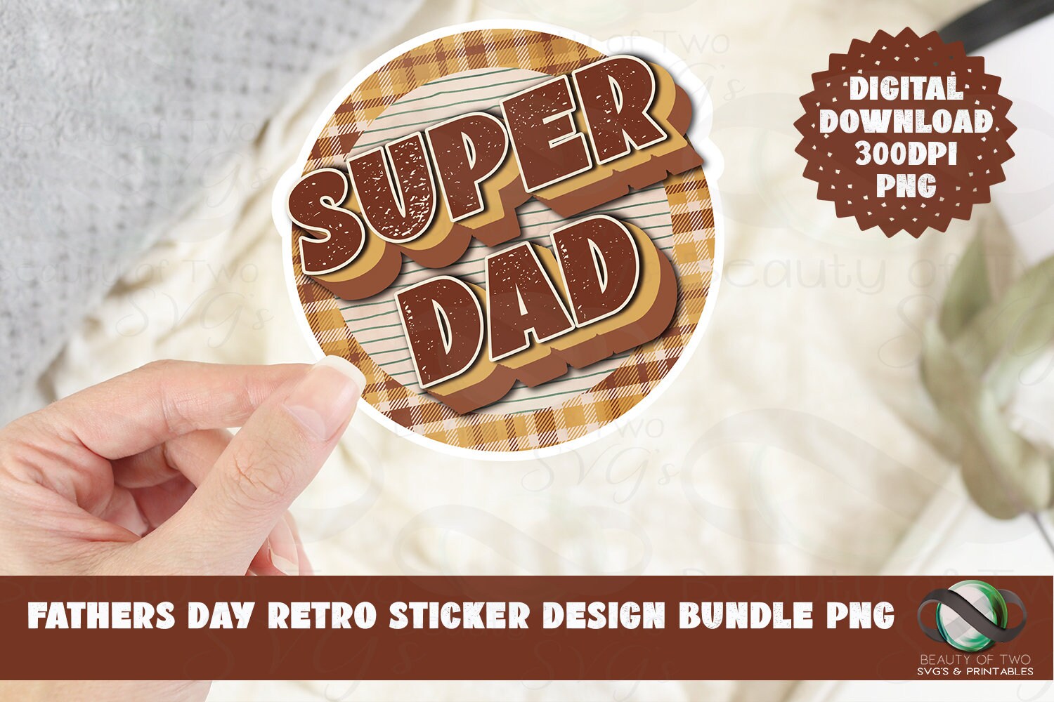 Printable Fathers Day Sticker Bundle Dad Retro 6 Print and Cut | Etsy