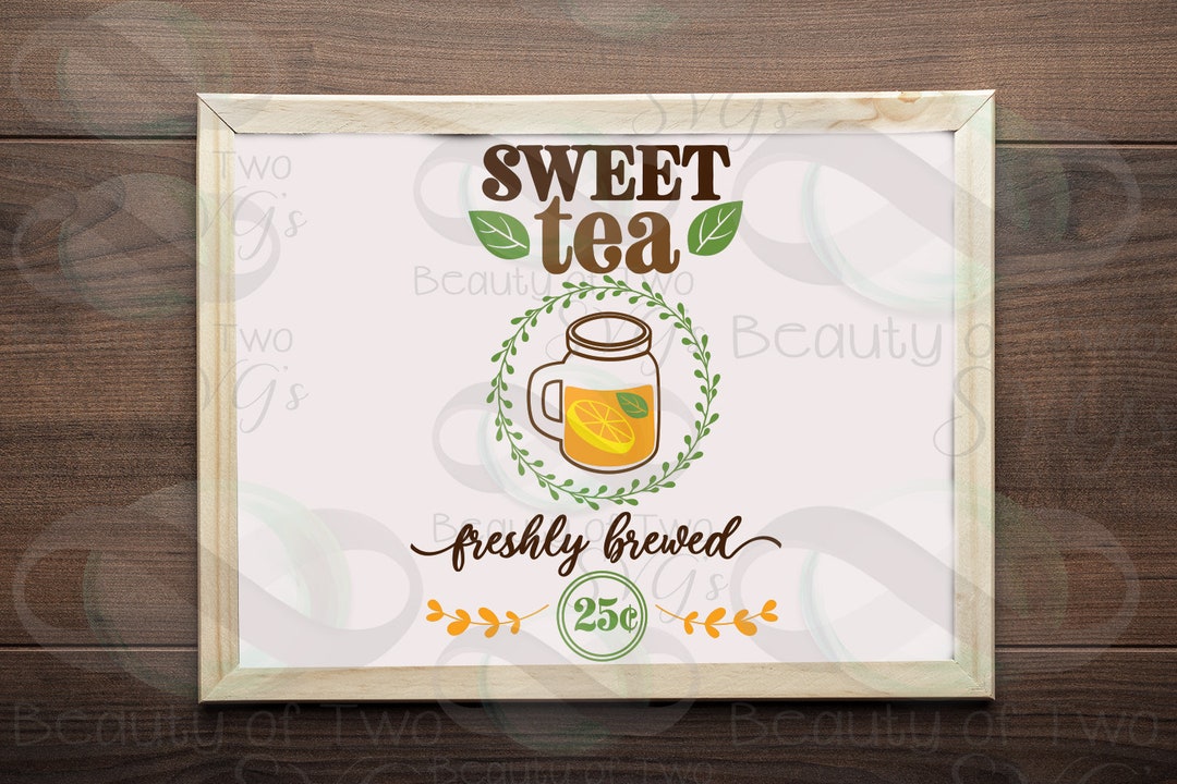 Svg Sweet Tea Svg and Png, Summer Svg Rustic Sign Design, Farmhouse Svg ...