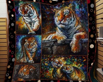 Tiger quilt | Etsy