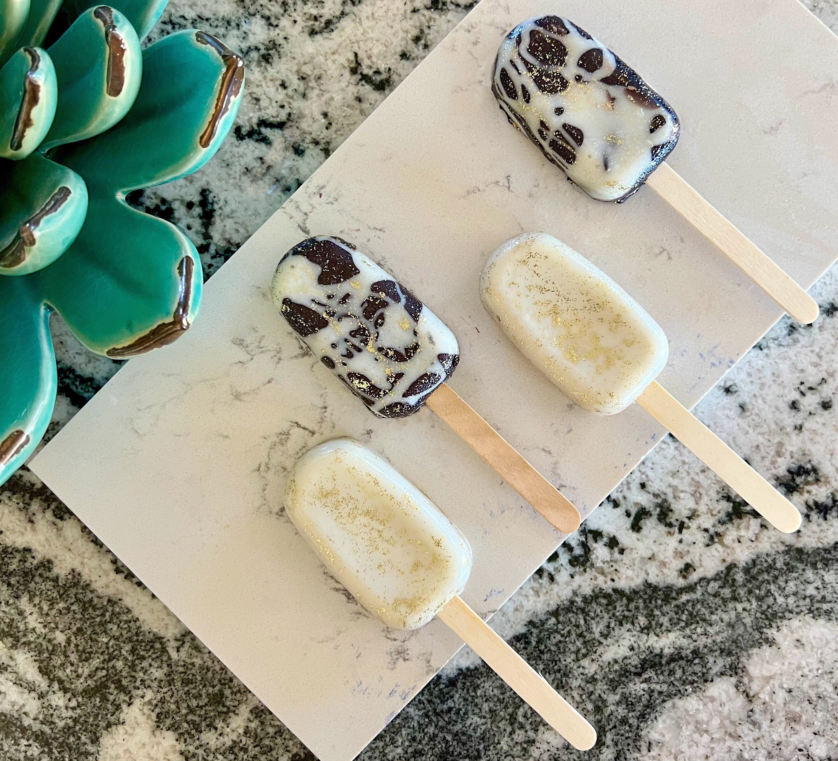 1 Dozen Cakesicles, Black and White Cakesicles, White Cakesicles, Black ...