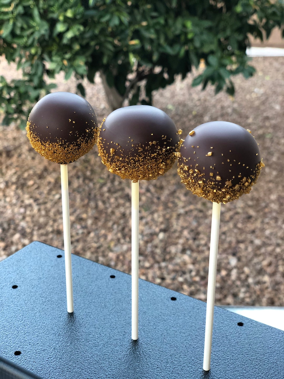 Gold Cake Pops Chocolate Cake Pops Party Cake Pops Gold Party Favors ...