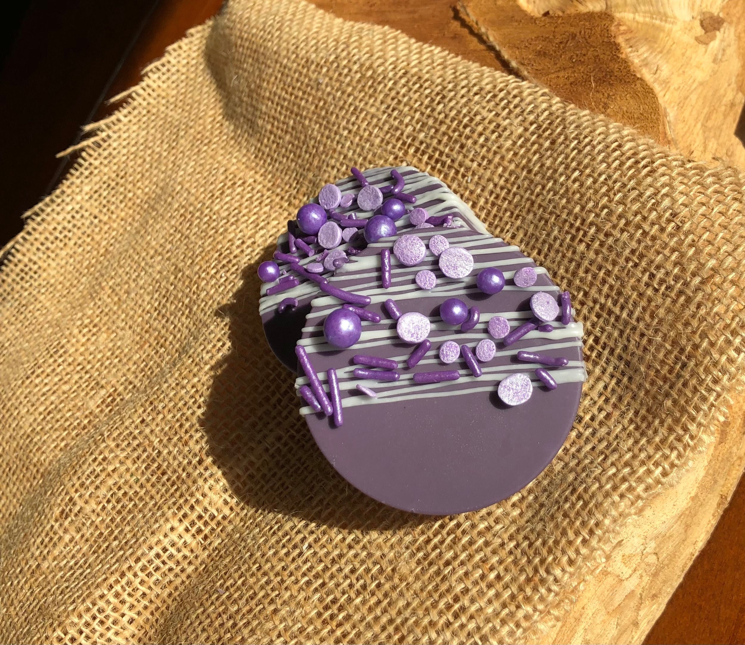 Purple Chocolate Covered Oreos, Chocolate Covered Oreos, Chocolate ...