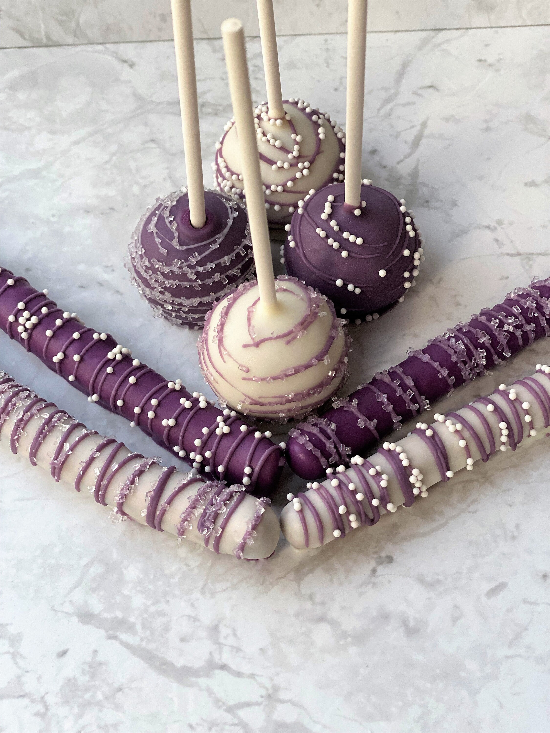 Purple Cake Pops Baby Shower Cake Pops First Birthday Cake - Etsy