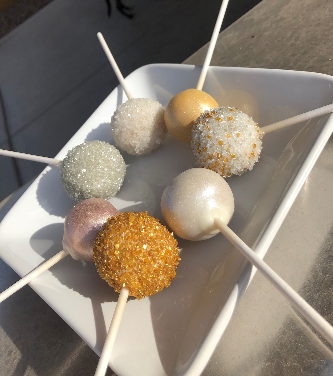 Cake Pops Wedding Gold Cake Pops Party Cake Pops Bachelorette Cake Pops ...