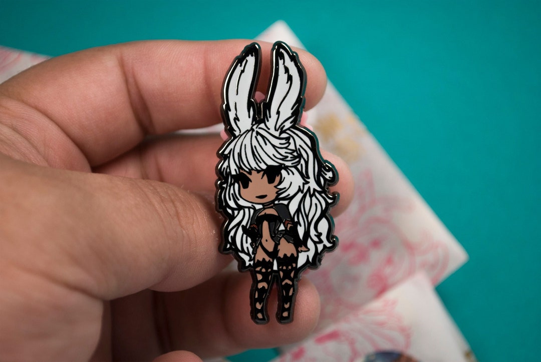 Viera Female - Little Rava & Veena FFXIV Race Enamel Pin - Final ...