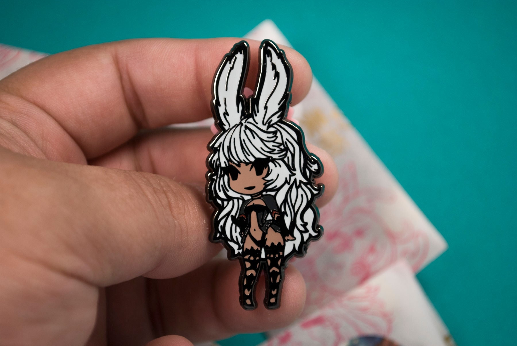 Viera Female Little Rava & Veena FFXIV Race Enamel Pin - Etsy