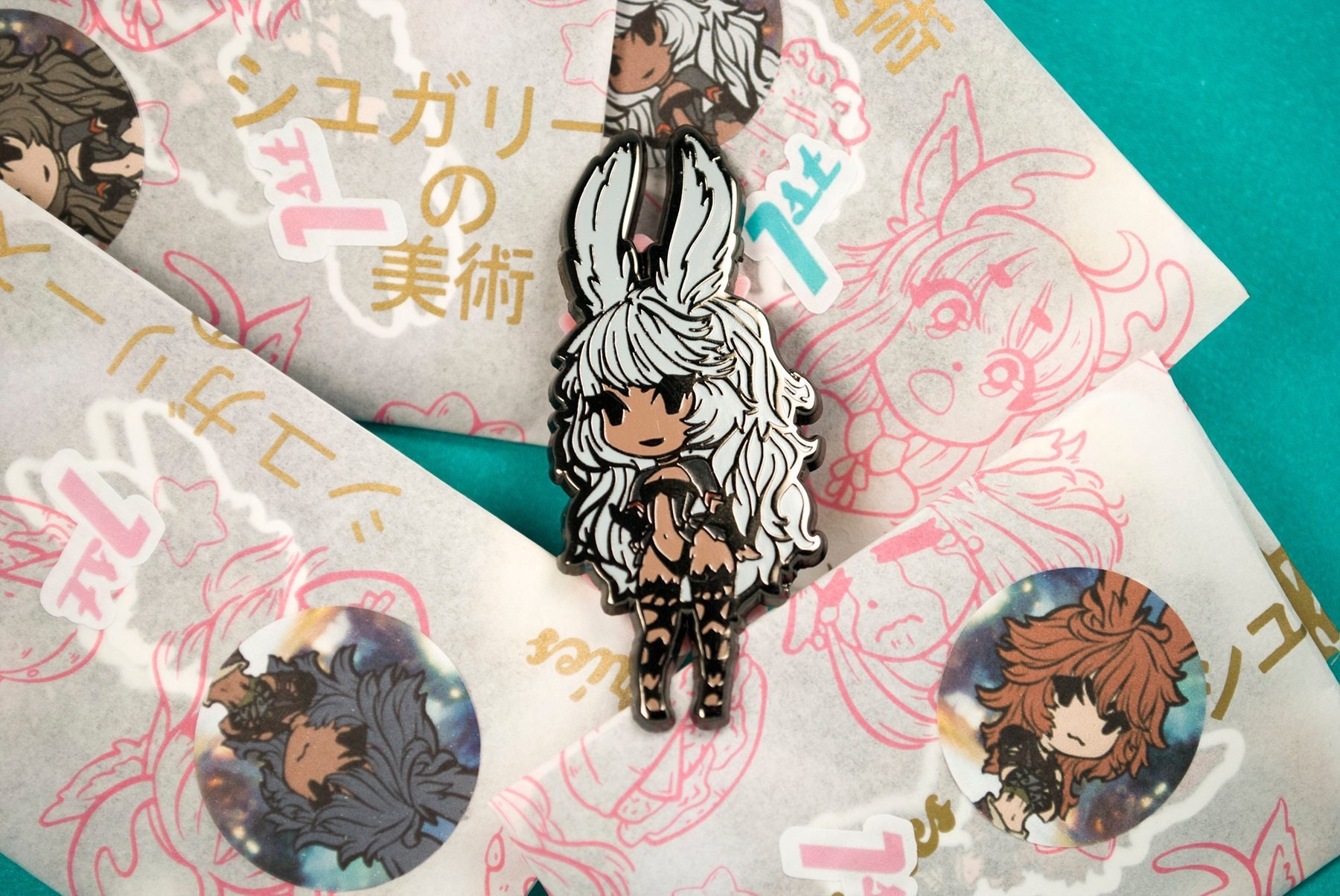 Viera Female Little Rava & Veena FFXIV Race Enamel Pin - Etsy