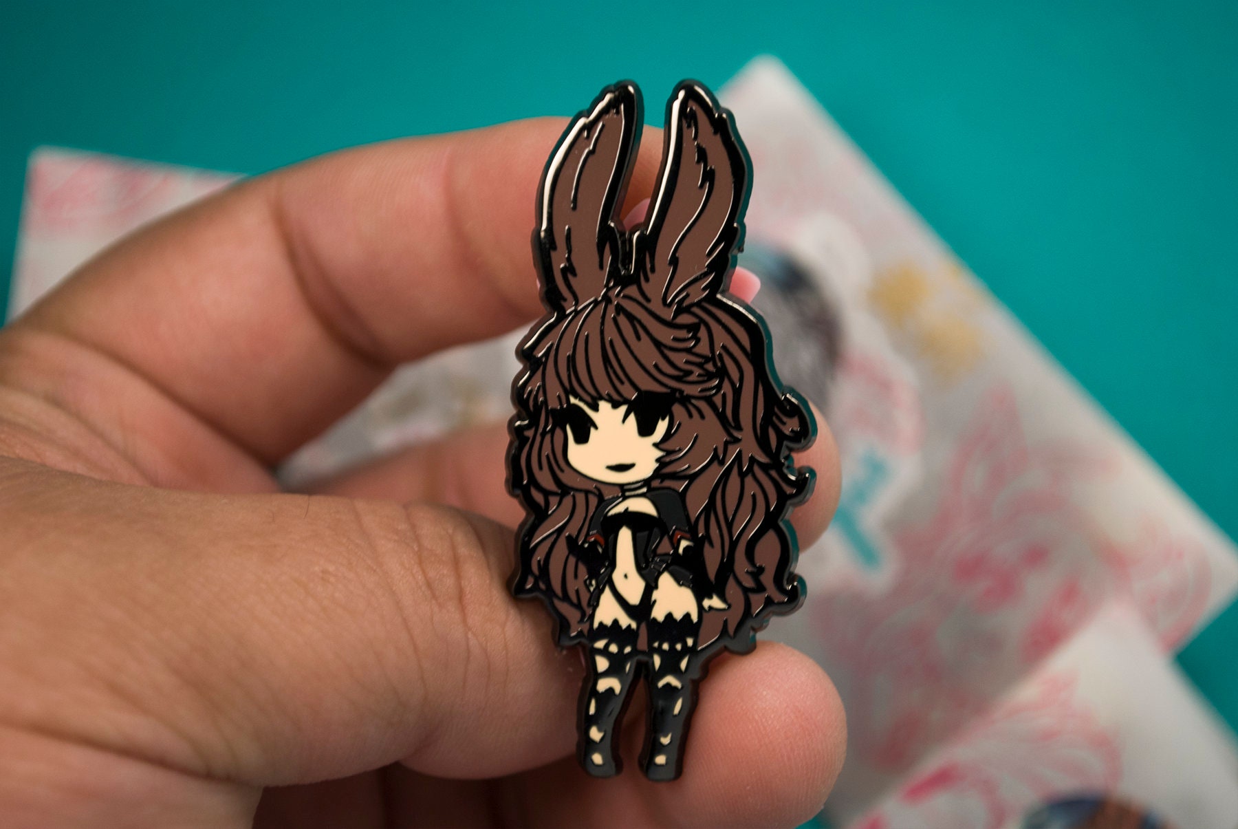 Viera Female Little Rava & Veena FFXIV Race Enamel Pin - Etsy
