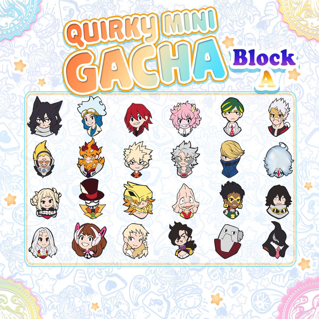 Quirky Mini Pin GACHA - Block A - Etsy