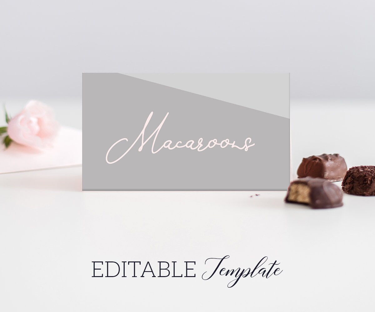 Stylish Grey Welcome Sign TEMPLATE Dusty Grey Bridal Shower - Etsy