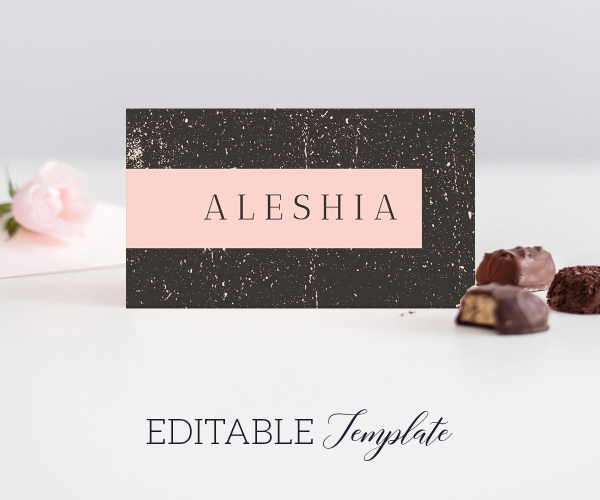 Blush Welcome Sign EDITABLE TEMPLATE Rustic Bridal Shower - Etsy