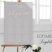 Stylish Grey Welcome Sign TEMPLATE, Dusty Grey Bridal Shower Sign ...